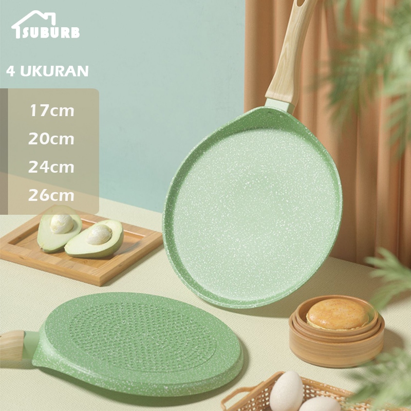 Jual SUBURB Hijau Wajan Anti Lengket Panci Penggorengan Telur Dadar ...