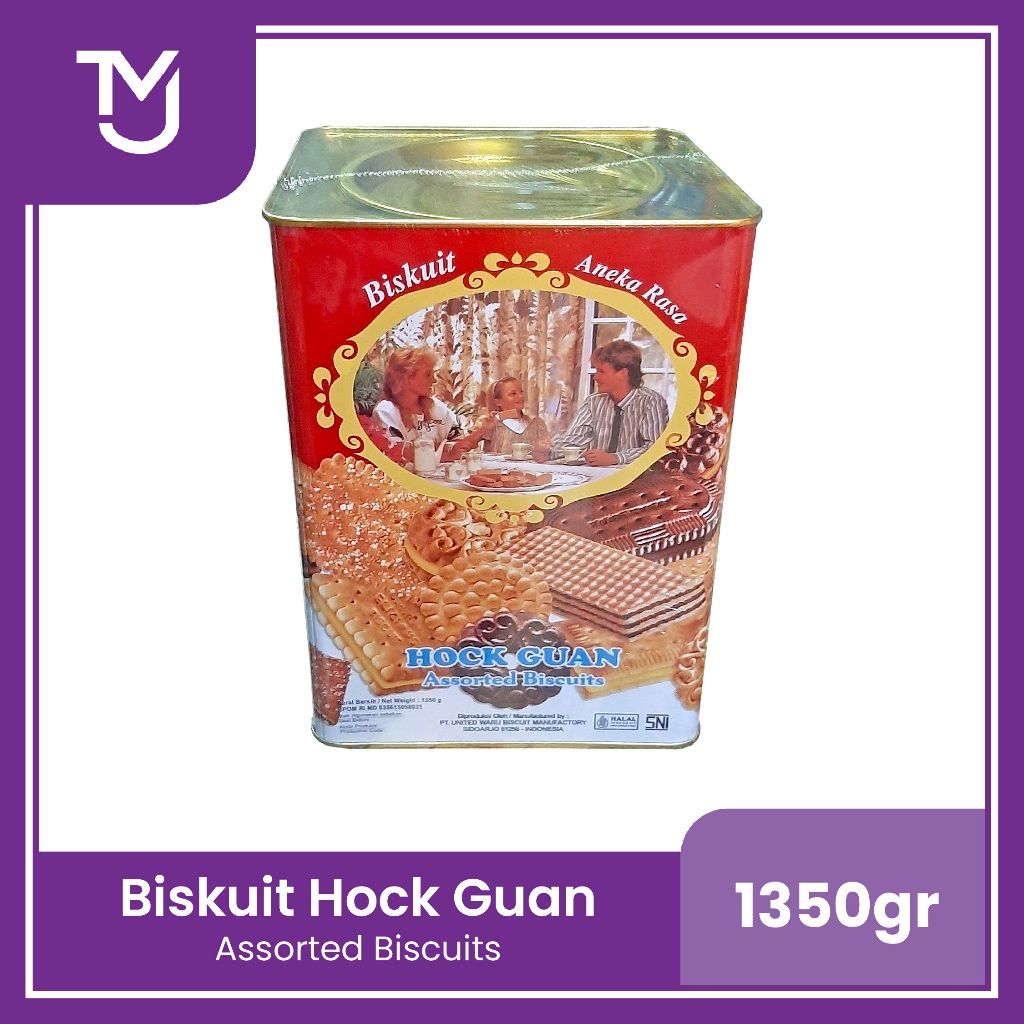 Jual UBM Hock Guan Assorted Biscuit 1350gr -- Biskuit Aneka Rasa Kaleng ...