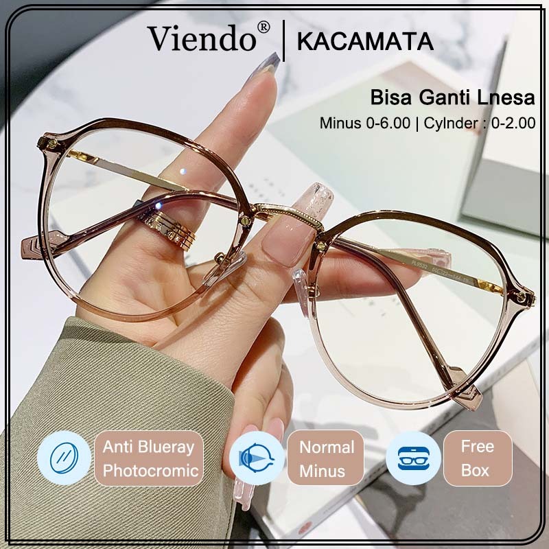 Jual Kacamata Minus Anti Radiasi Photocromic Frame Pria Cowok Wanita ...