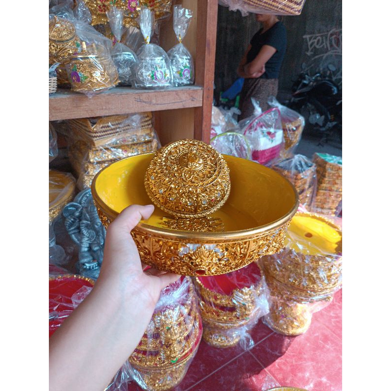 Jual bokor melamin terbaru 30cm bokor kundangan bokor bali | Shopee ...