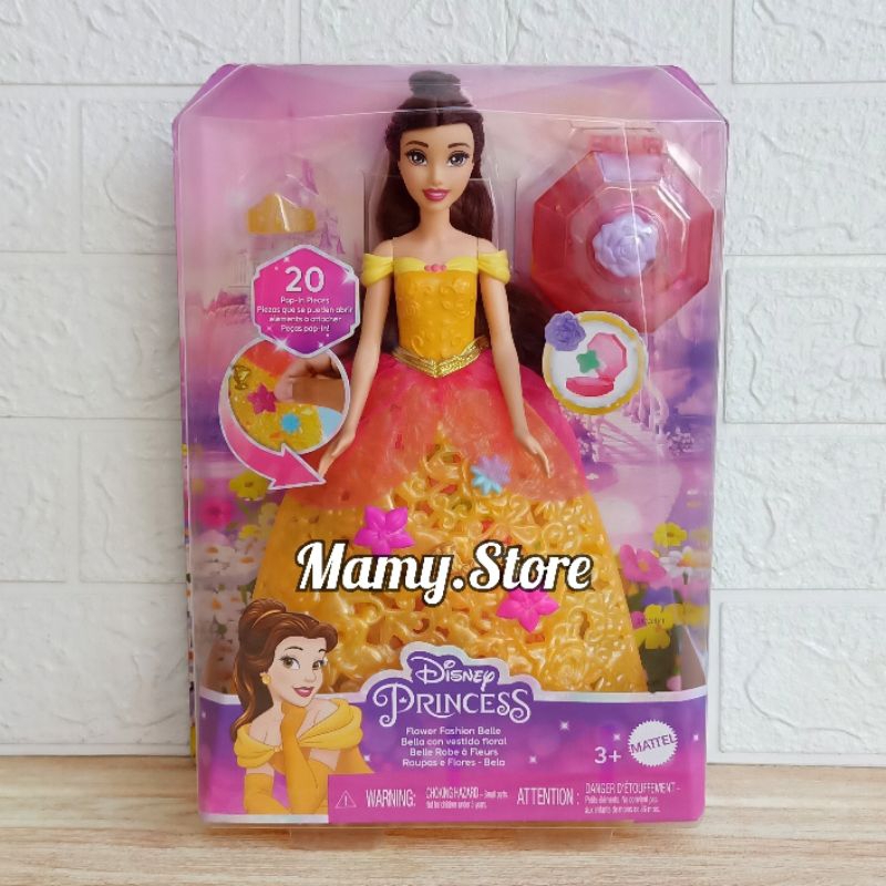Jual Mattel Disney Princess Belle Tea Time Fashion Doll & Playset with ...