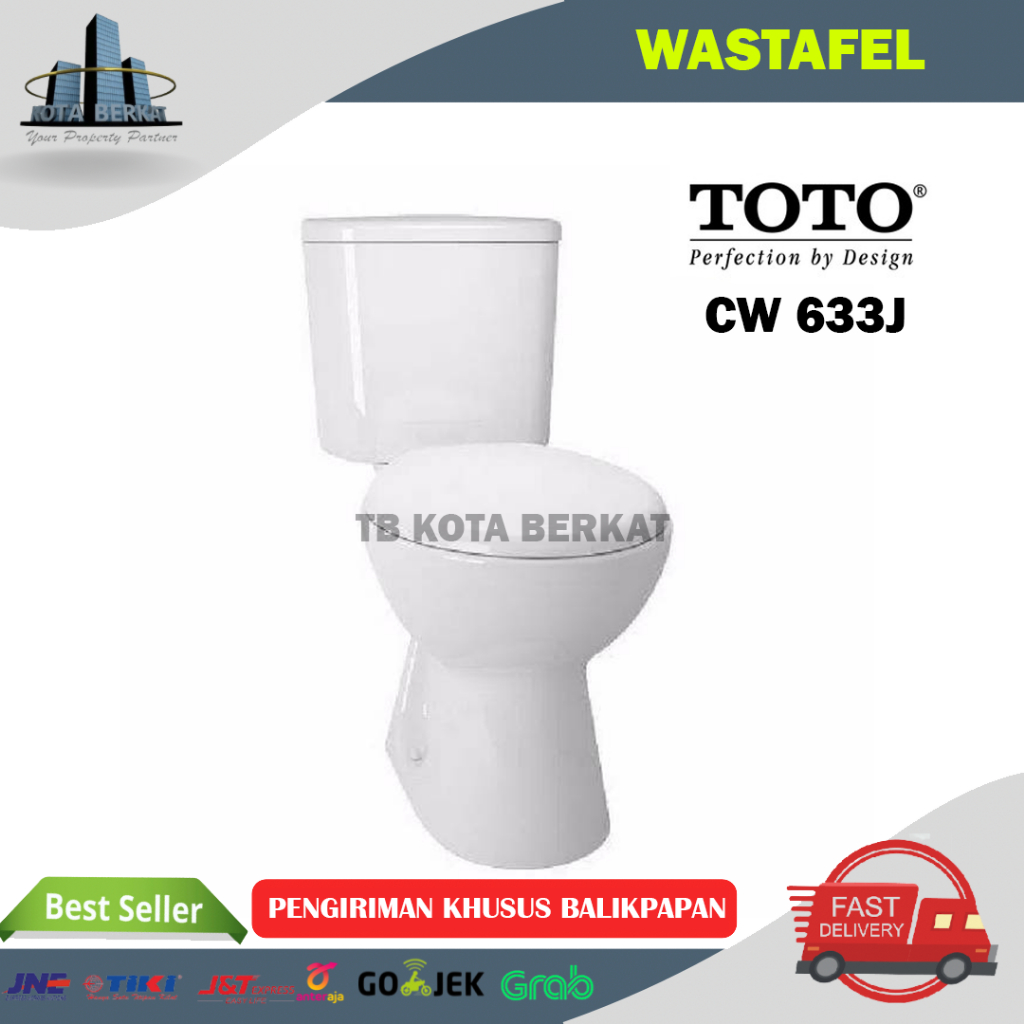 Jual CLOSET DUDUK/ KLOSET /TOILET TOTO CW 633 J SW 633 JP | Shopee ...