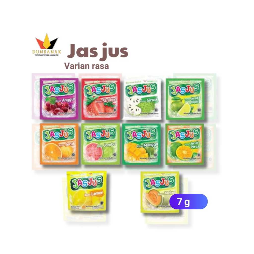 Jual JasJus Minuman Rasa Buah All Varian [10 sachet] | Shopee Indonesia
