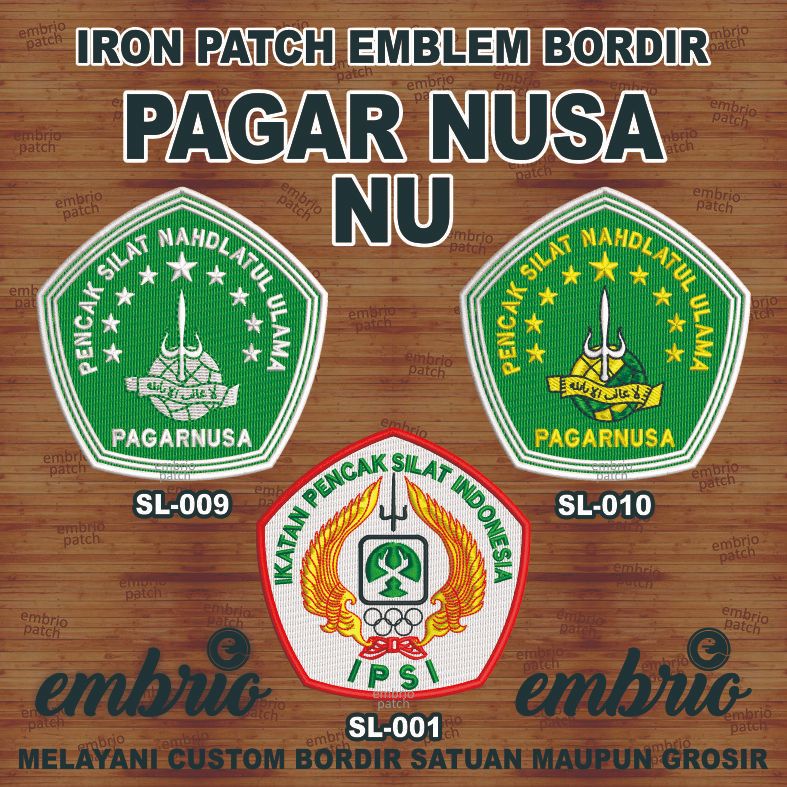 Jual Emblem PAGAR NUSA patch bordir logo pagarnusa bet seragam silat nu ...