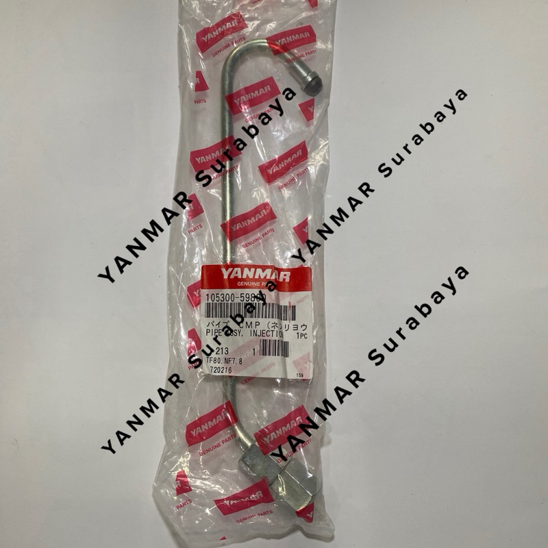 Jual Pipa Injector / Pipa solar Yanmar TF85/TF75 105300-59800 Original ...