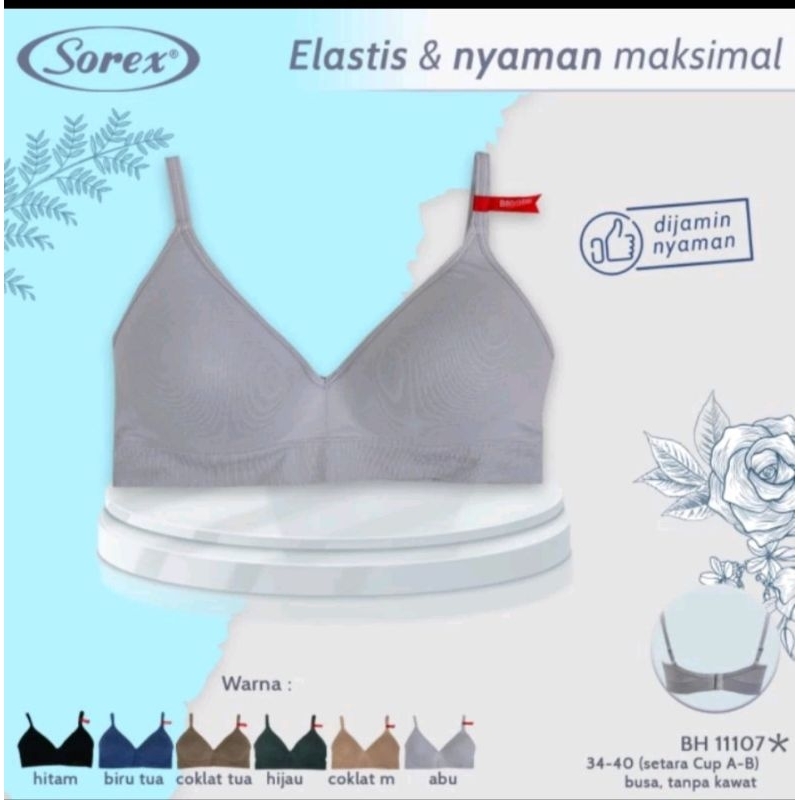 Jual SOREX BRA - BH SPORTY TANPA KAWAT BUSA TIPIS 11107 | Shopee Indonesia