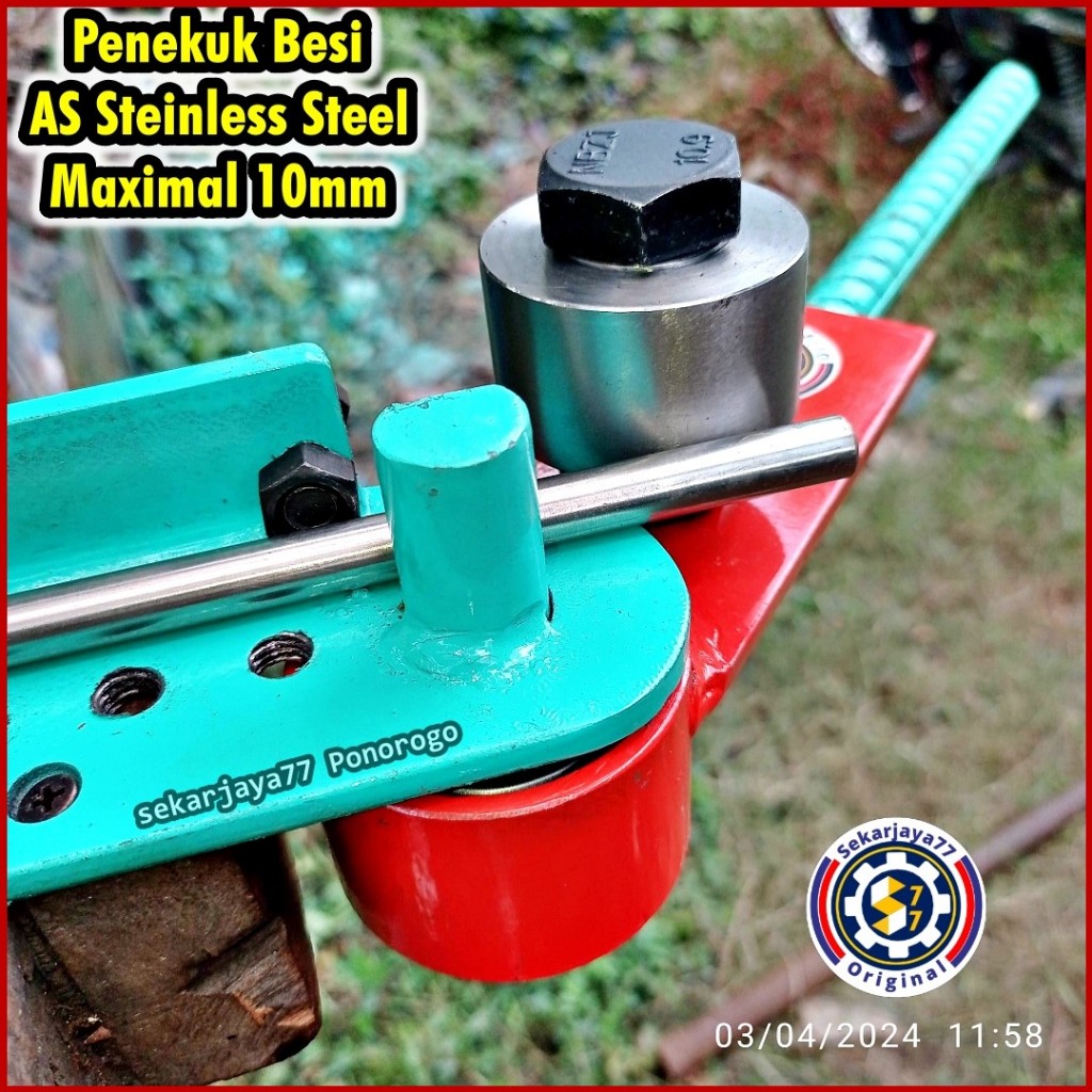 Jual Alat Pembengkok Besi AS Steinless Steel 10mm Sekarjaya77 SJ12b06 ...