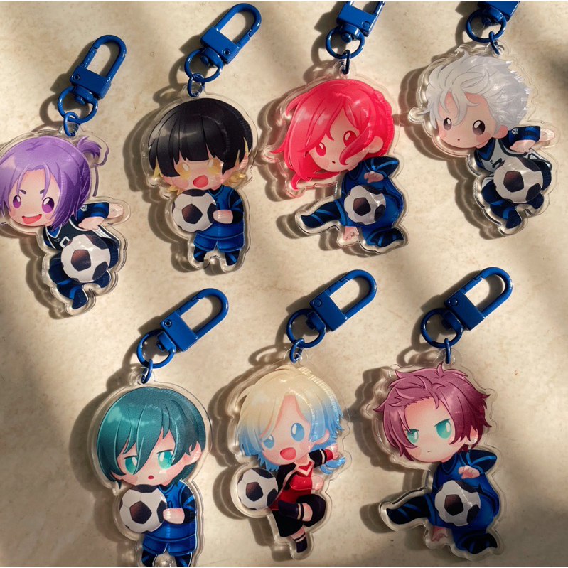Jual BLUELOCK Keychain | chibi anime cute | bachira nagi reo chigiri ...