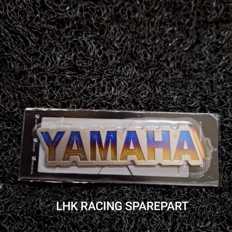 Jual Emblem titanium tulisan YAMAHA | Shopee Indonesia