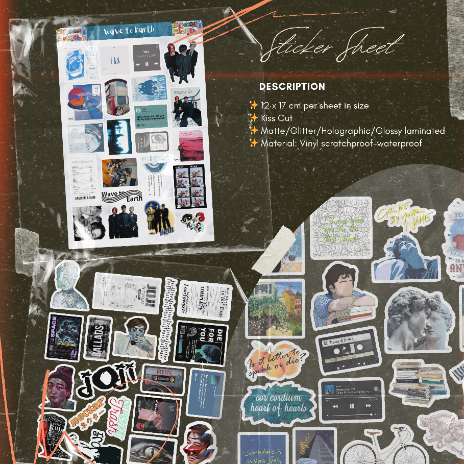 Jual Wave to Earth Sticker Sheet | Shopee Indonesia