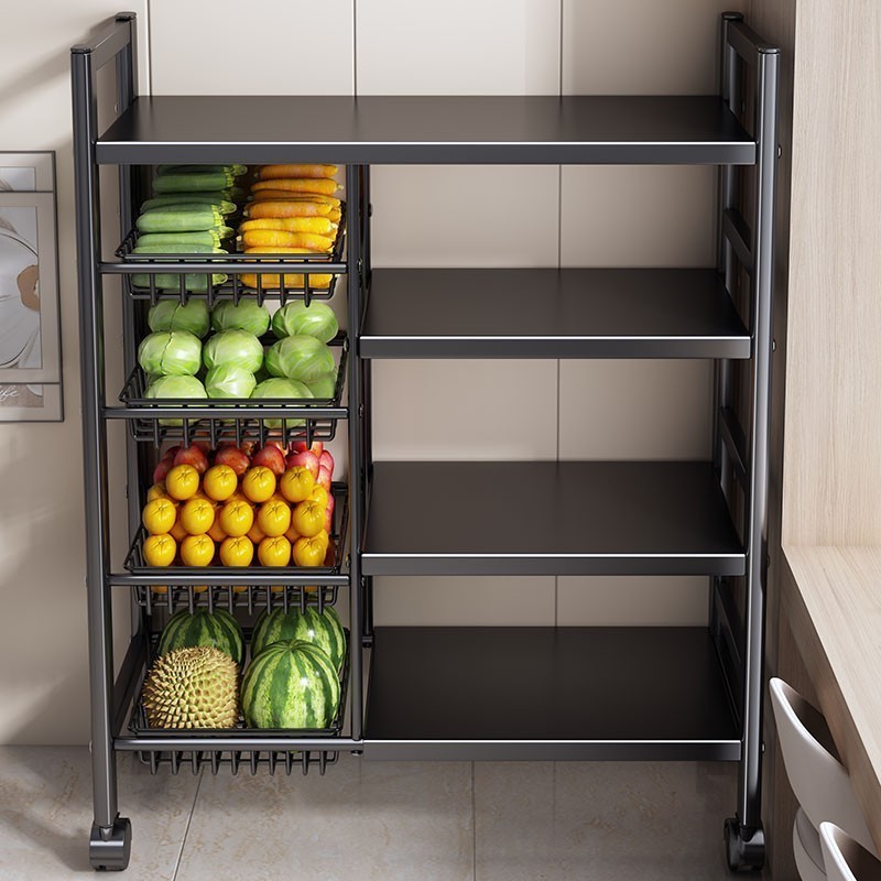 Jual Rak Dapur Minimalis Rak baja dengan roda Rak buah dan sayuranRak ...