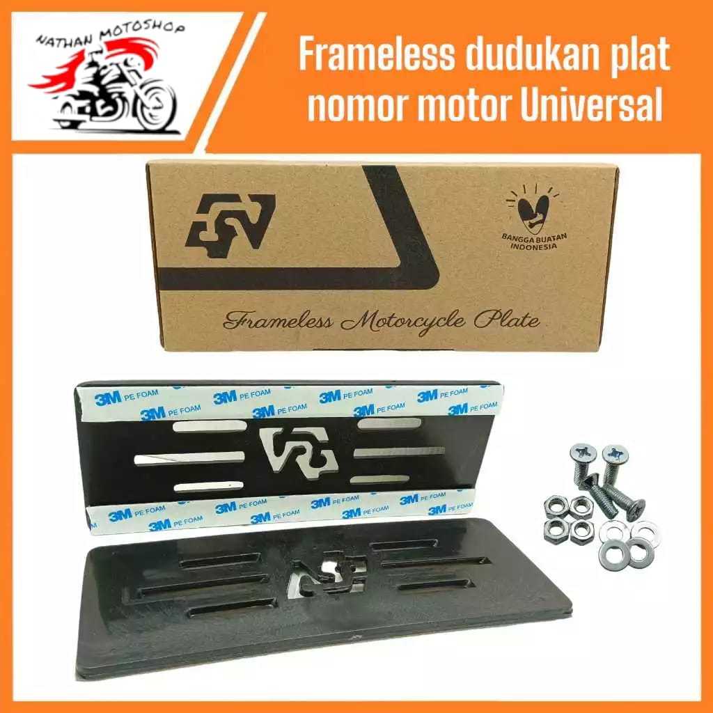 Jual Bingkai Plat Model Frameless Universal Semua Motor NMS | Shopee ...