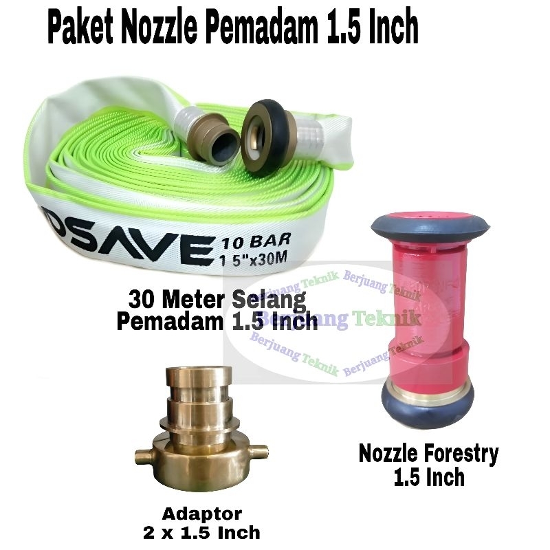 Jual Paket Nozzle Forestry Sprayer Pemadam Kebakaran 1,5 Inch Komplit ...