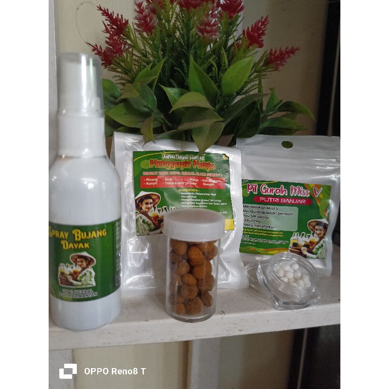 Jual Paket 3in1 spray bujang jamu Dayak wanita pil gurah mutiara surga ...