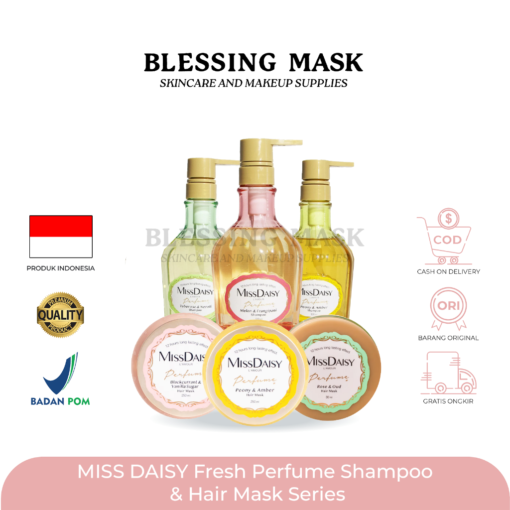 Jual MISS DAISY French Perfume Shampoo | Anti Ketombe | Rontok | Hair Mask Rambut Halus Anti ...