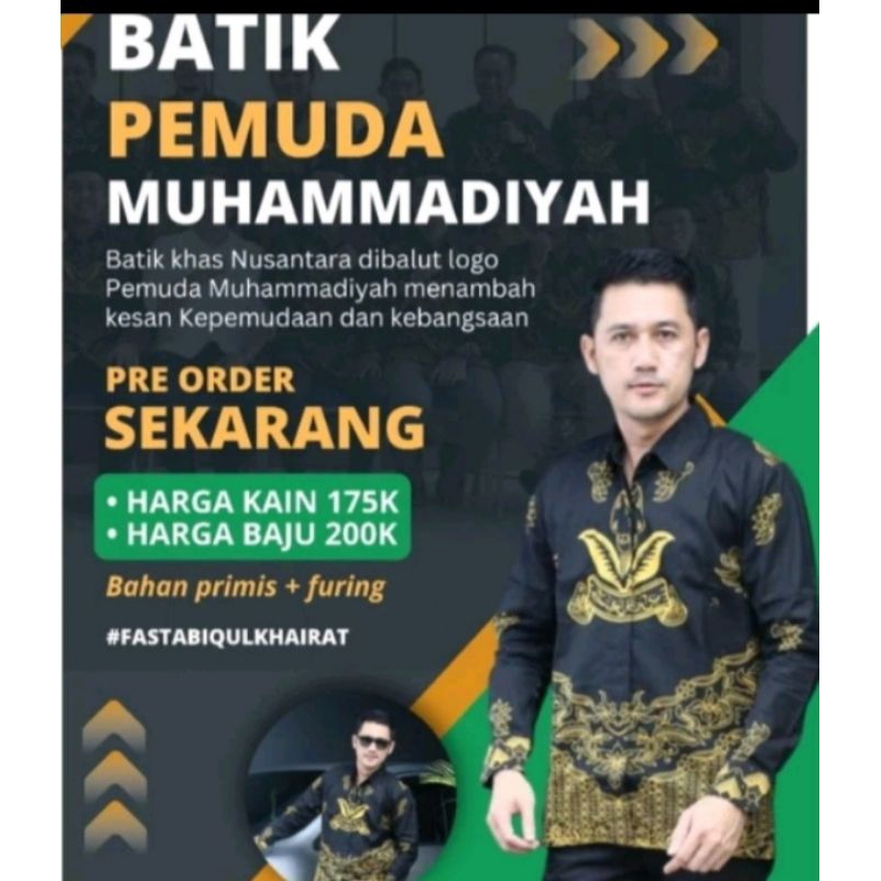 Jual SERAGAM BATIK PEMUDA MUHAMMADIYAH TERBARU | Shopee Indonesia