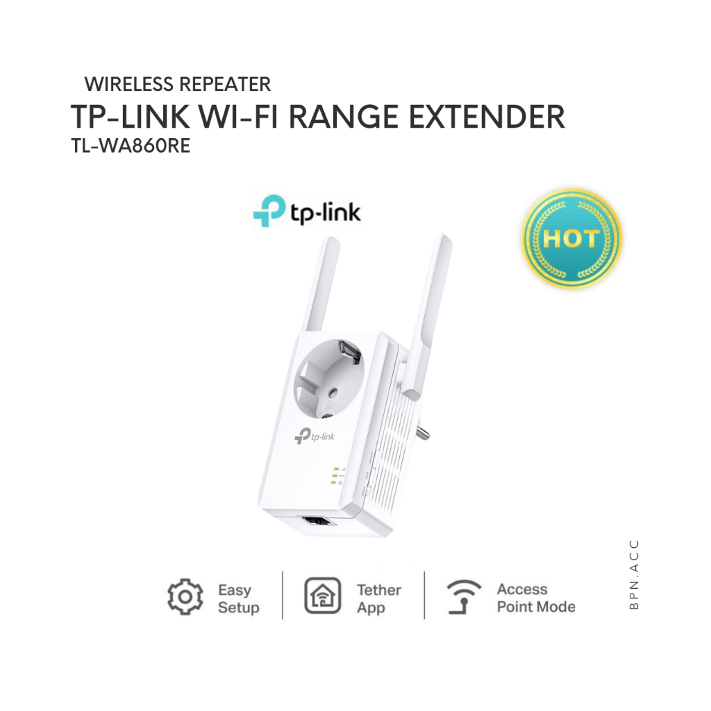 Jual TP-LINK range extender TL-WA860RE Penguat Signal 300Mbps WiFi ...