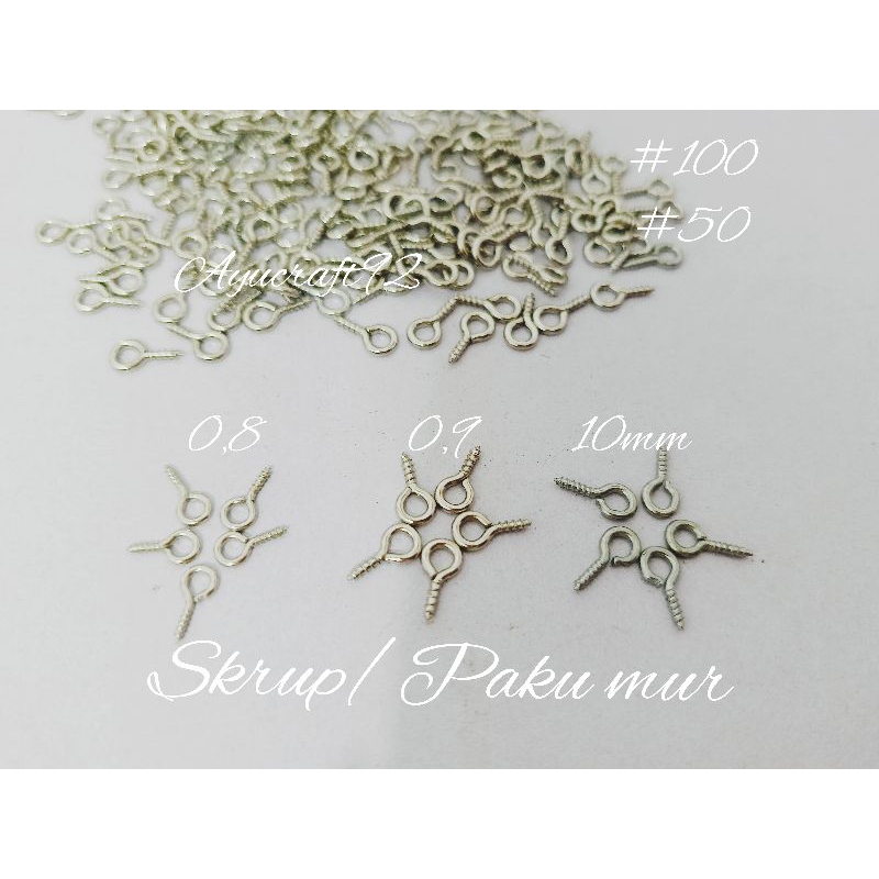 Jual Skrup/Paku ulir/Mur Silver dan gold 100pcs-+ | Shopee Indonesia