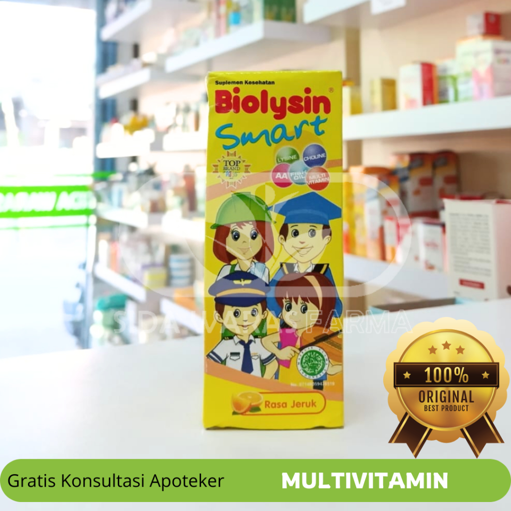 Jual Biolysin Smart Sirup Rasa Jeruk 60 ml - Multivitamin Anak | Shopee ...