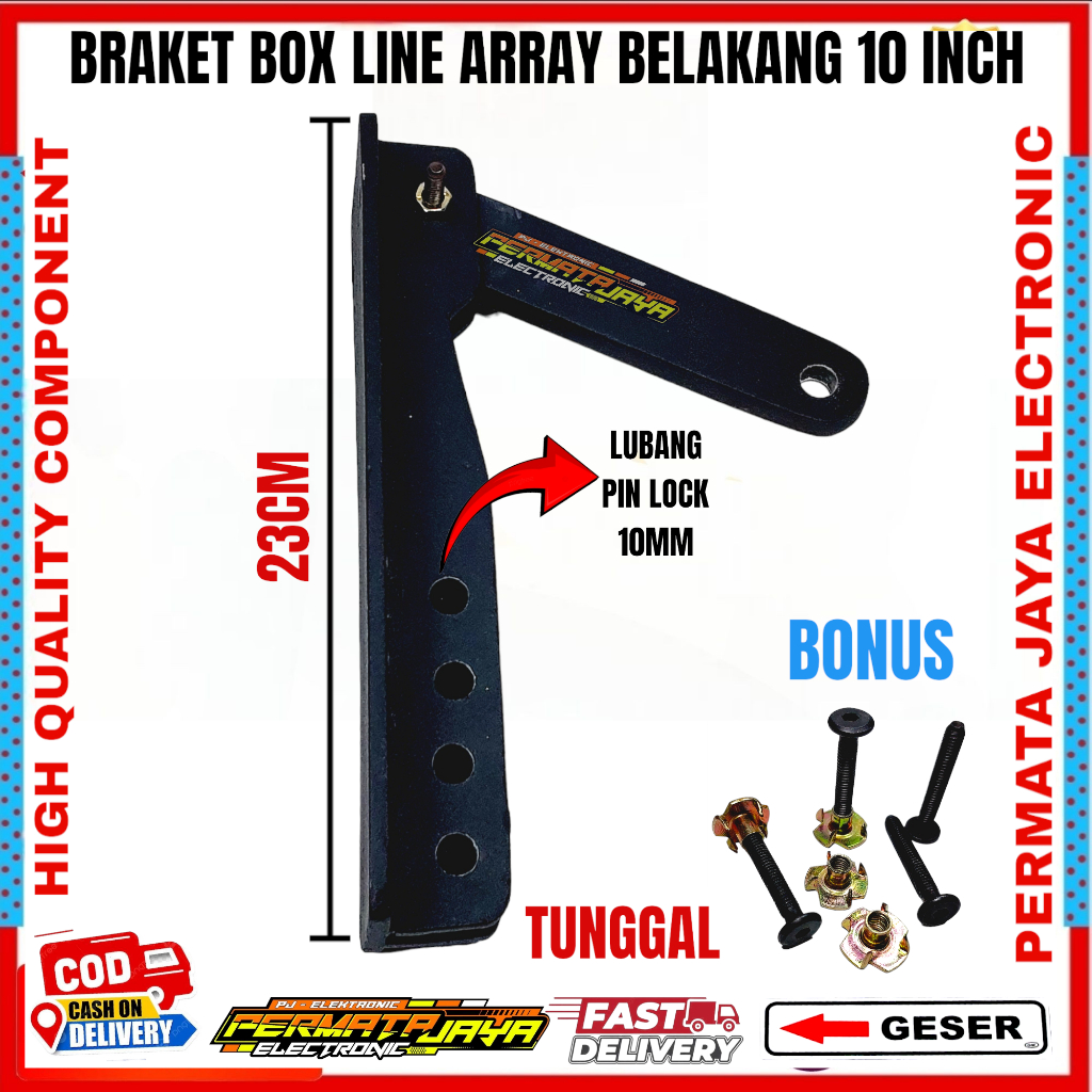 Jual Bracket BOX LINE ARRAY 10 inch (BELAKANG) / Breket Gantung Bahan ...