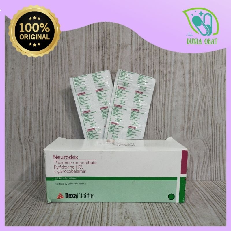 Jual [tablet isi 10] Neurodex | vitamin neurotropik | memperbaiki ...