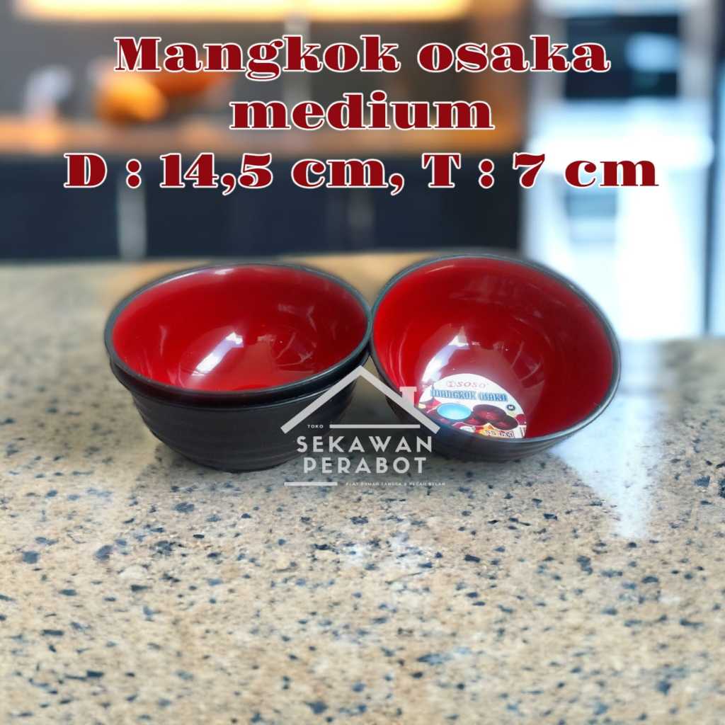 Jual MANGKOK OSAKA MEDIUM SOSO MANGKUK RAMEN PLASTIK SEDANG JAPAN ...
