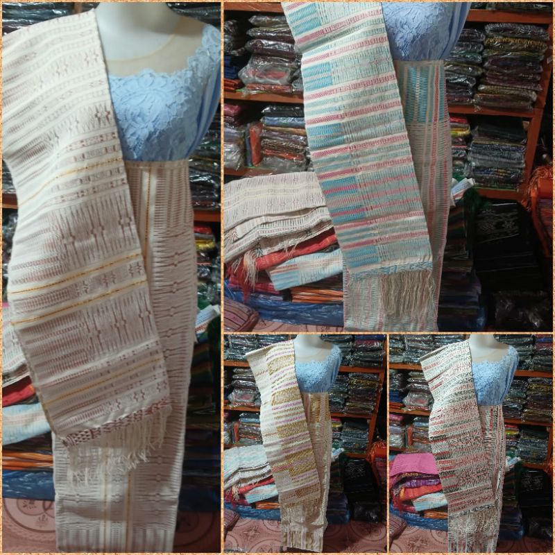 Jual SONGKET PENGANTIN BATAK PUCCA KLASIK PUTIH TULANG BENANG 100 ...