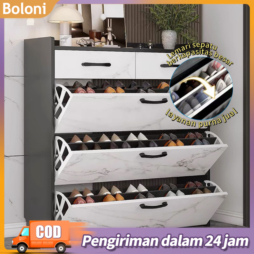 Jual [COD][READY] Lemari Sepatu Minimalis Lemari Sepatu Tertutup Lemari ...
