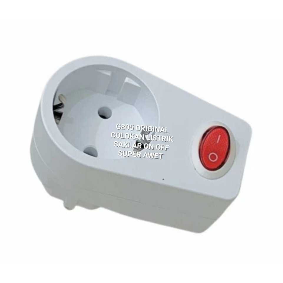 Jual G805 COLOKAN SAKLAR TUNGGAL SERBA GUNA ON OFF SOCKET SOKET STOP ...