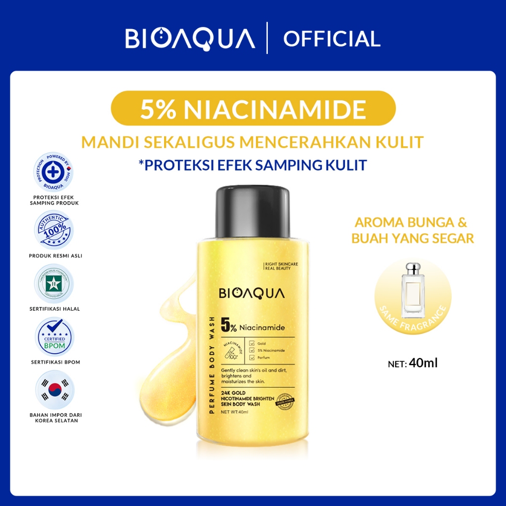 Jual BIOAQUA Sabun Mandi Cair Sabun 40ml Travel Size Body Wash | Shopee ...