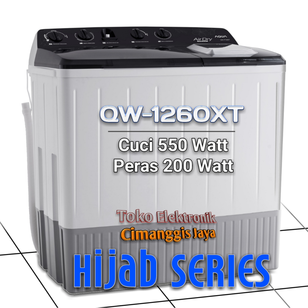 Jual mesin cuci Aqua 2 tabung 7 kg 8 kg 9 kg 10 kg 12 kg | Shopee Indonesia