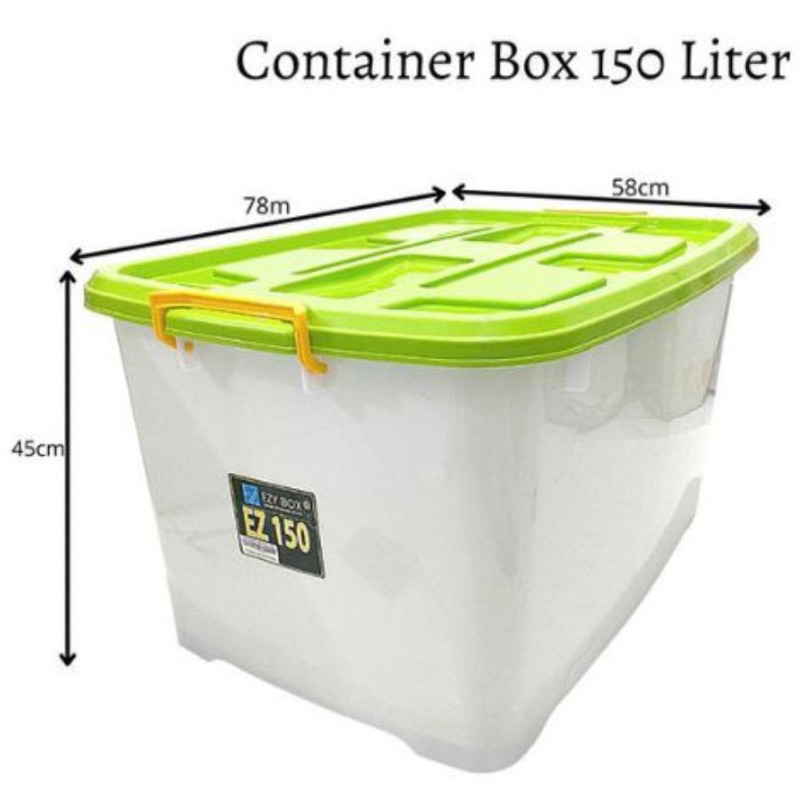 Jual Container Box Ezy 150 Liter Dengan Roda | Shopee Indonesia
