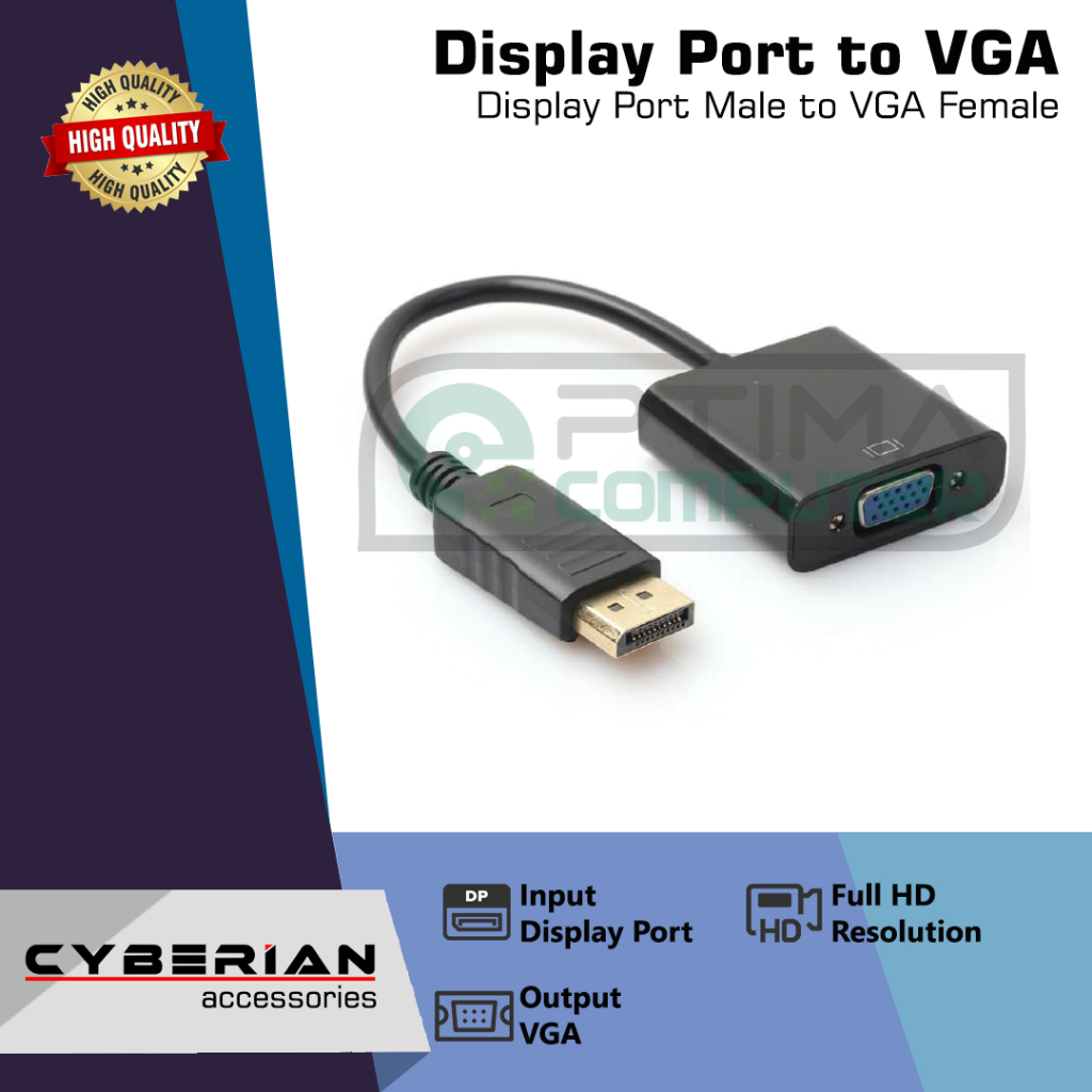 Jual Converter Display Port to VGA | Shopee Indonesia