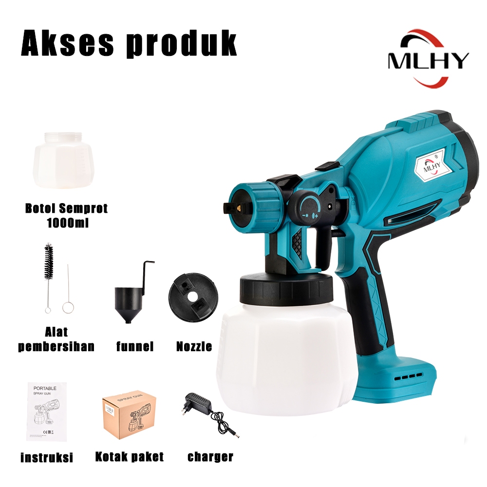 Jual MLHY 1000ML Spray gun elektrik/Alat Semprotan Cat Spray/mesin ...