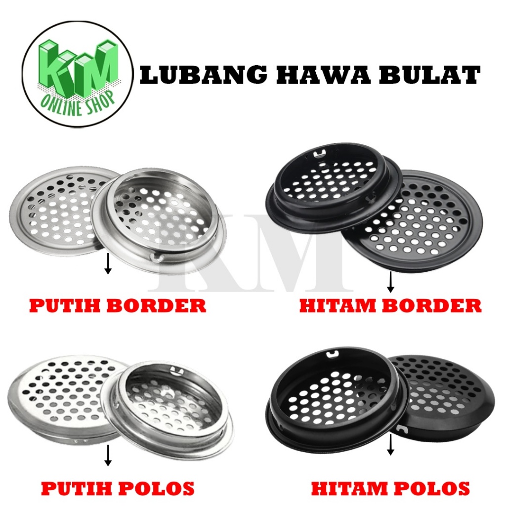 Jual Saringan Hawa Stainless Bulat Lemari Kitchen Set Saringan Angin ...