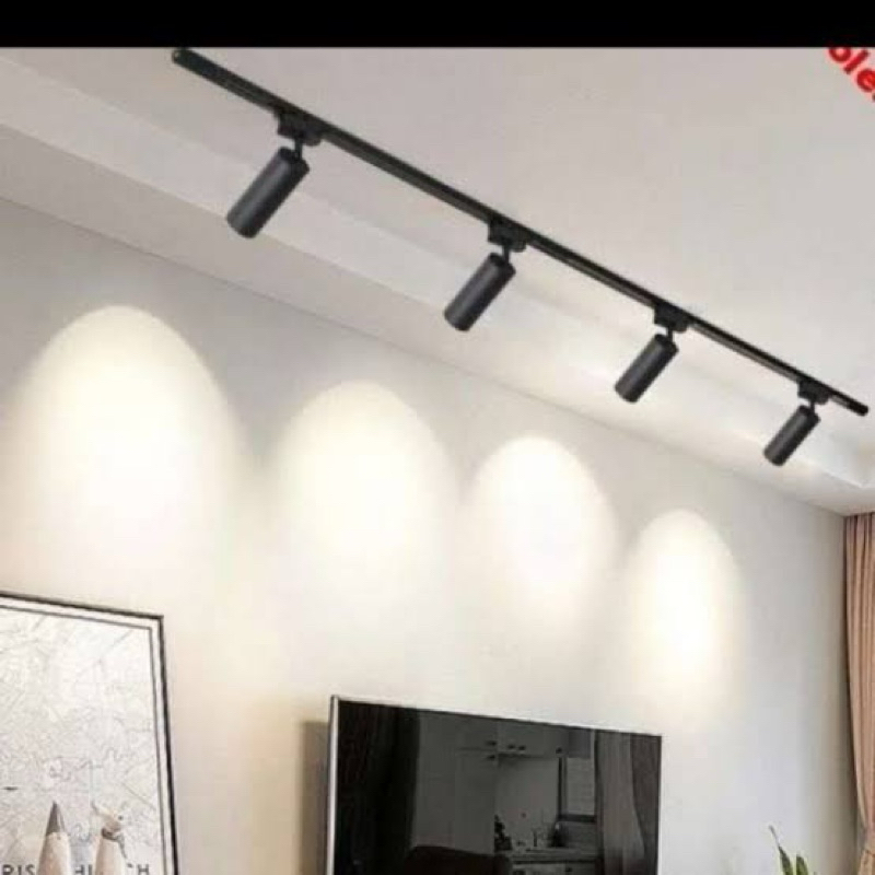 Jual LAMPU RELL TRACK LED SOROT LAMPU SOROT TRACKLIGHT REL SPOTLIGHT | Shopee Indonesia