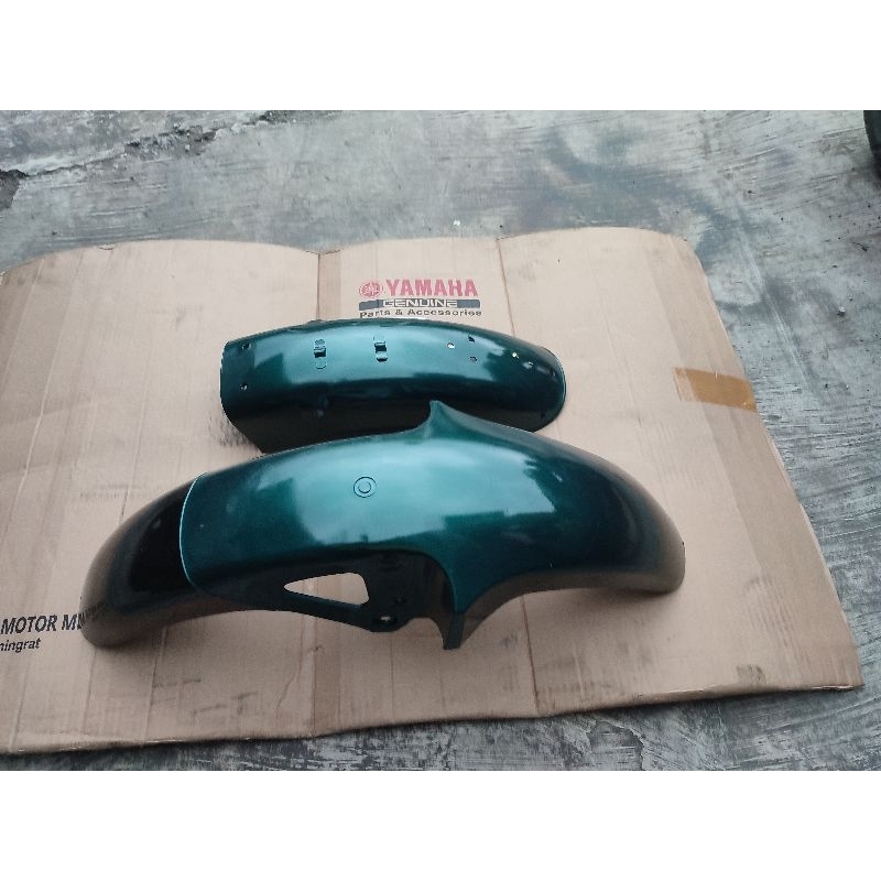 Jual SPAKBOR SLEBOR DEPAN DAN BELAKANG HIJAU BOTOL CKD YAMAHA RX KING ...