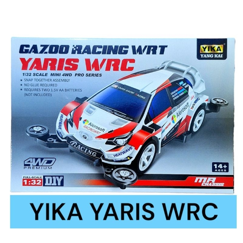 Jual Rep tamiya mini 4wd merek YIKA toyota yaris gazoo yaris wrc MA ...