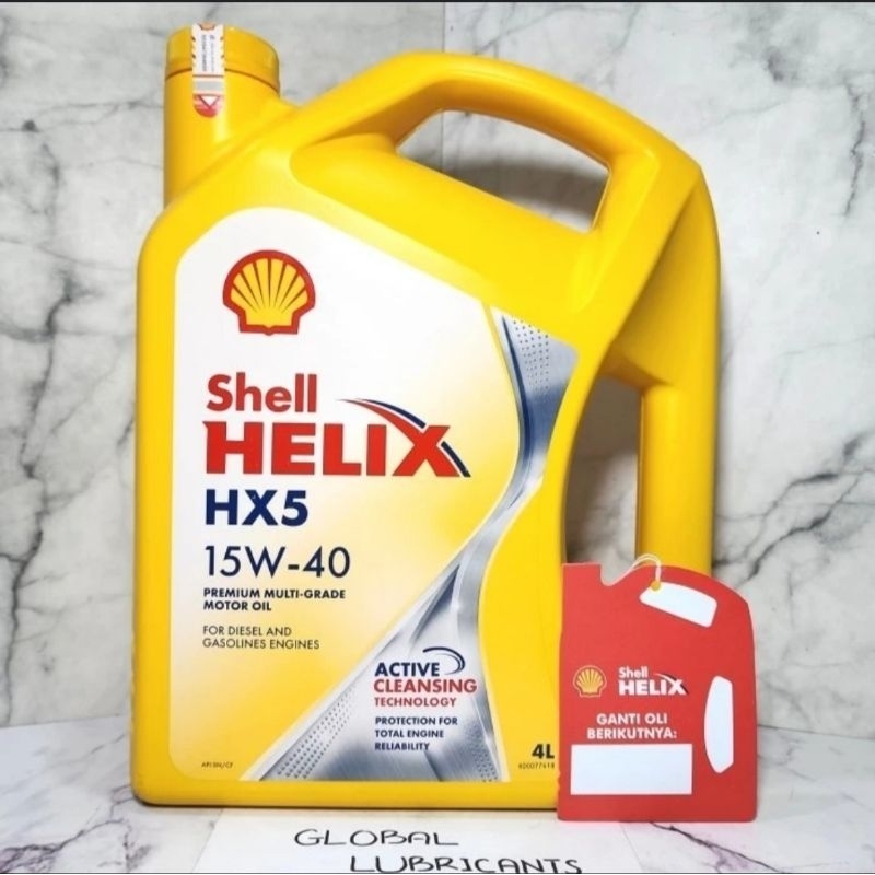 Jual ALL NEW! Shell Helix HX5 15W-40 4 Liter (Oli Mesin Multi-Grade ...