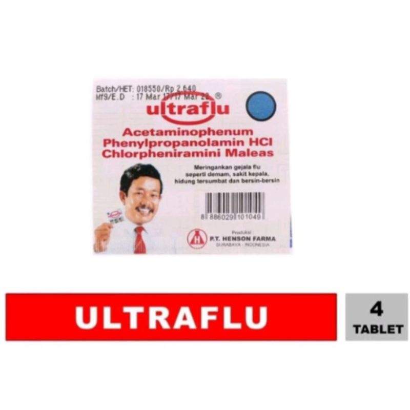 Jual ULTRAFLU Per Strip Isi 4 Tablet | Shopee Indonesia
