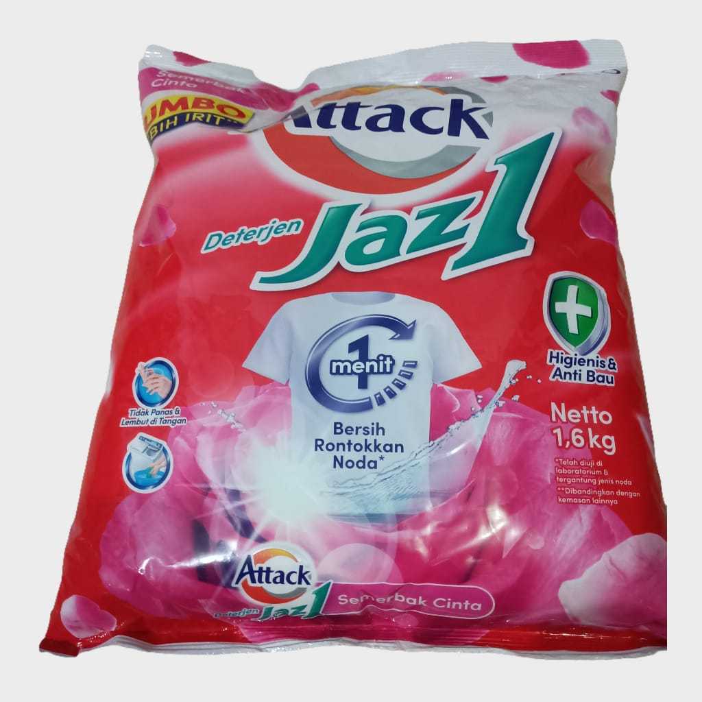Jual KAO ATTACK DETERGENT POWDER JAZ 1 SEMERBAK CINTA 1.6Kg (1 Pcs) | Shopee Indonesia