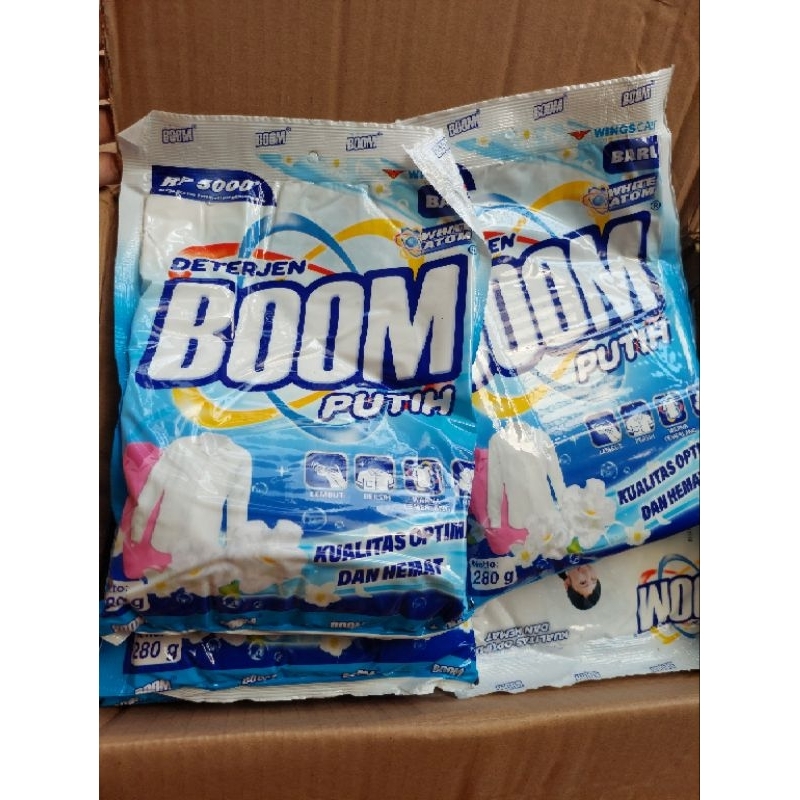 Jual Detergen bubuk Boom putih 5000 kemasan 280gr | Shopee Indonesia