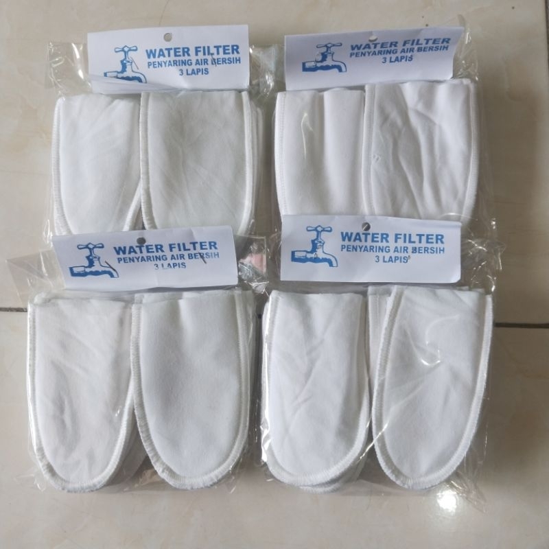 Jual Saringan Air Keran kain water filter penyaring air bersih 3 lapis ...