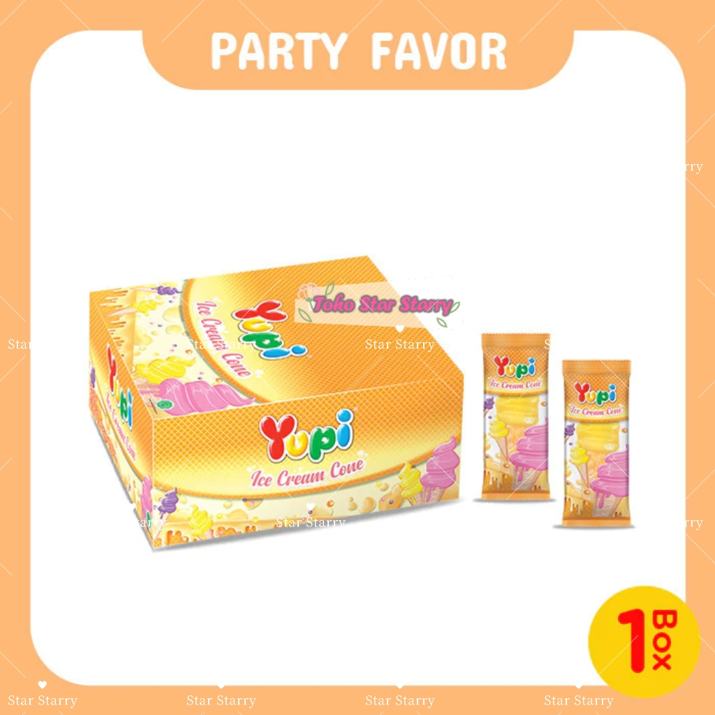Jual [Per Kotak] Yupi Gummy Yupi Icecream Cone Yupi Ice Cream Cone ...