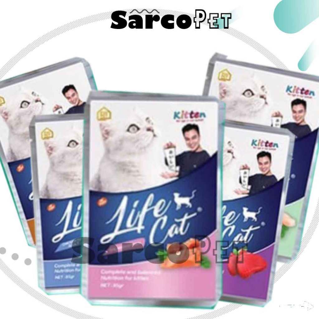 Jual Life Cat Pouch Makanan Kucing Basah 85gr | Shopee Indonesia