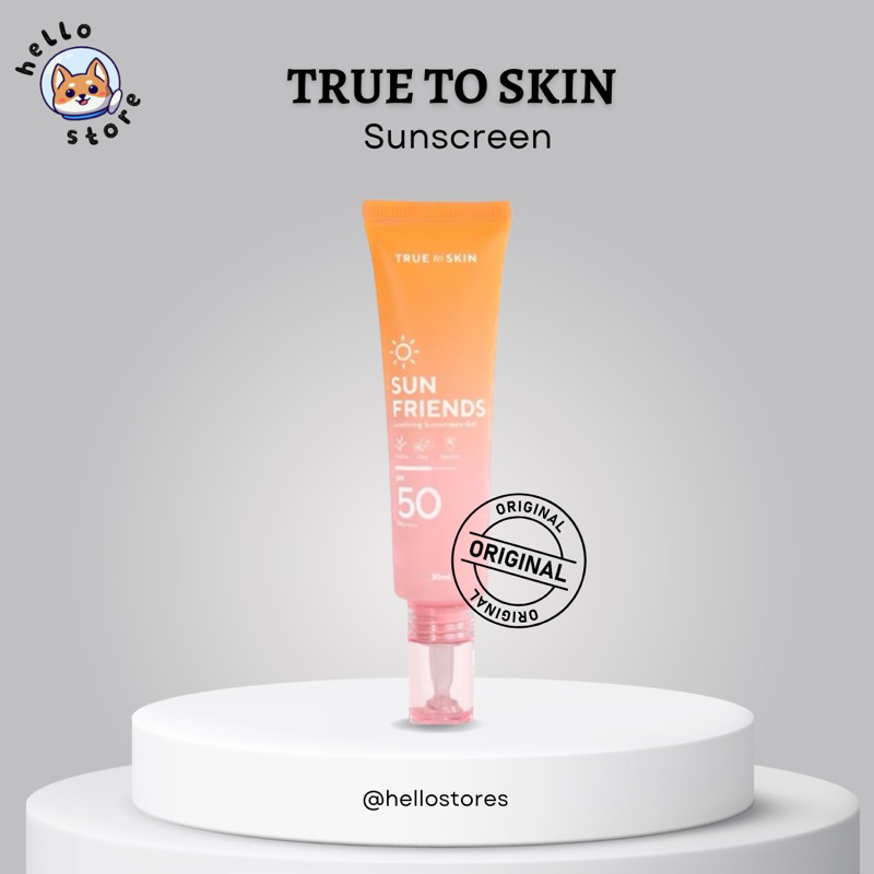 Jual True to Skin Sunfriends Sunscreen Gel SPF 50 PA++++ - 30 gr ...