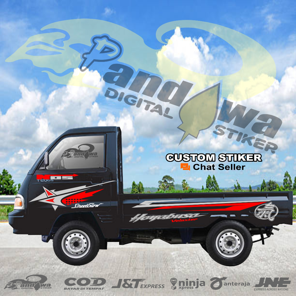 Jual sticker mobil pick up mitsubishi t120 ss sticker mobil l300 ...