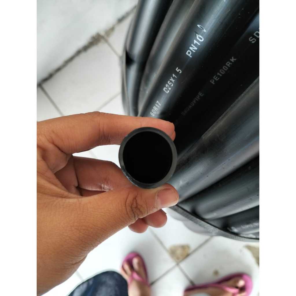Jual PIPA AIR PDAM HDPE INOAC 1/2 INCI PE-100 PN 10 1 ROLL 100 METER ...
