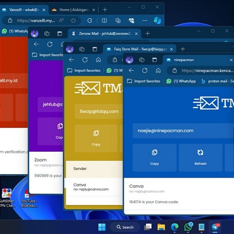 Jual Set Up Pembuatan Temporary Email Custom | Create TMail Custom ...