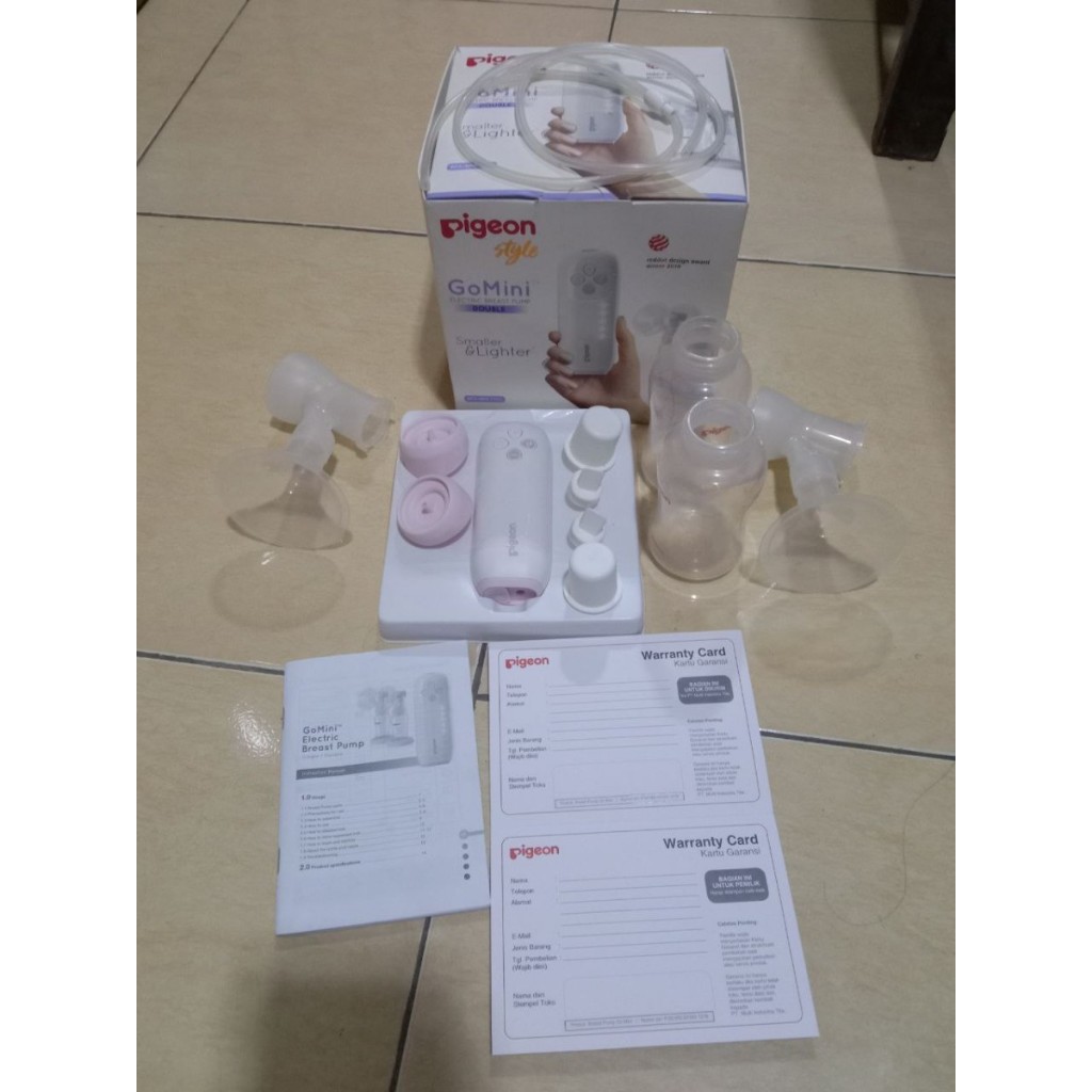 Jual Pigeon Go Mini Electric Breast Pump Double Pump | Shopee Indonesia